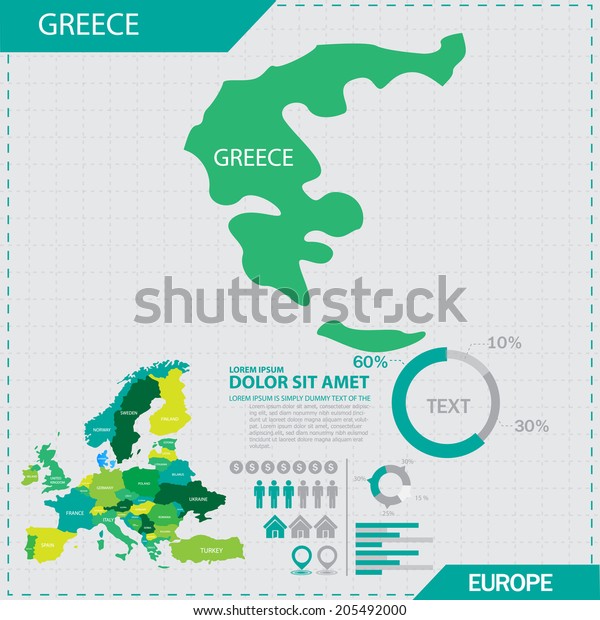 Europe Map Infographic Stock Vector (Royalty Free) 205492000 | Shutterstock