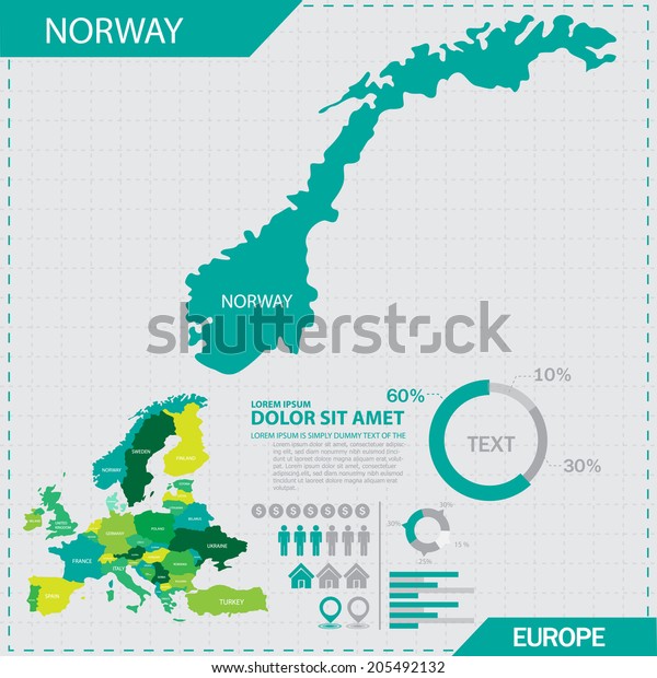Europe Map Infographic Stock Vector (Royalty Free) 205492132 | Shutterstock