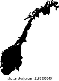 Europe Nordic Norway Map Vector Maphand Stock Vector (Royalty Free ...
