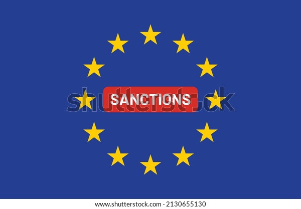 Europe Sanctions Banner Vector Illustration Stock Vector (Royalty Free ...