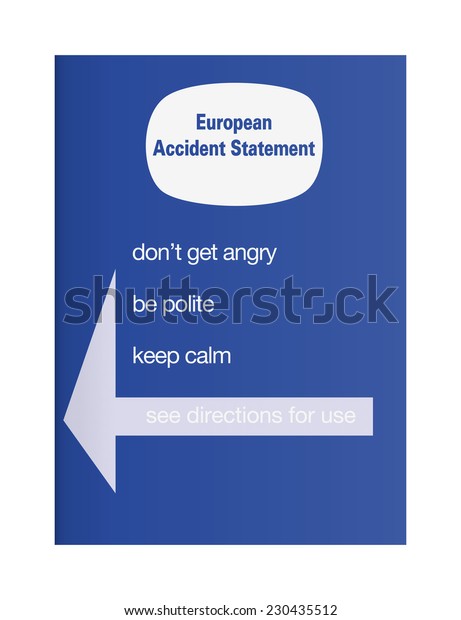 European Accident Statement Stock Vector (Royalty Free) 230435512 ...