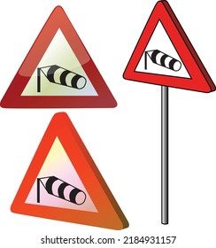 European Triangle Warning Red Vector Isolated Stock Vector (Royalty ...