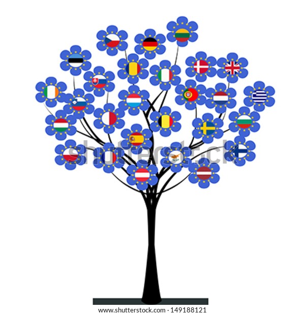 European Union Tree Stock Vector (Royalty Free) 149188121