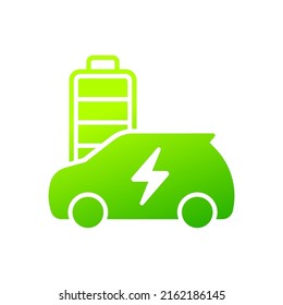 Ev Car Charging Battery Icon Electric Stock Vector (Royalty Free ...