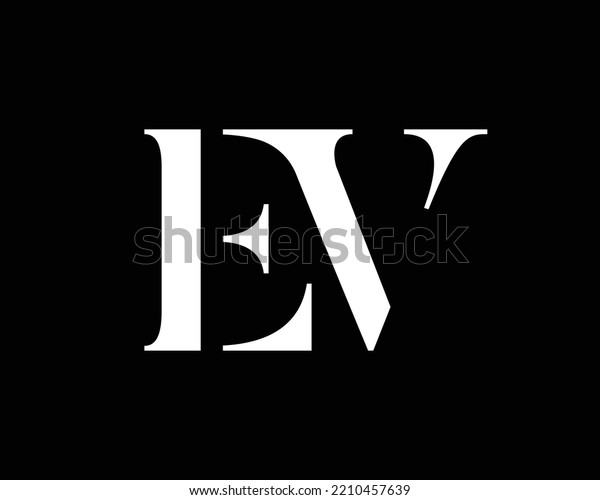 Ev Luxury Monogram Letter Mark Logo Stock Vector (Royalty Free ...