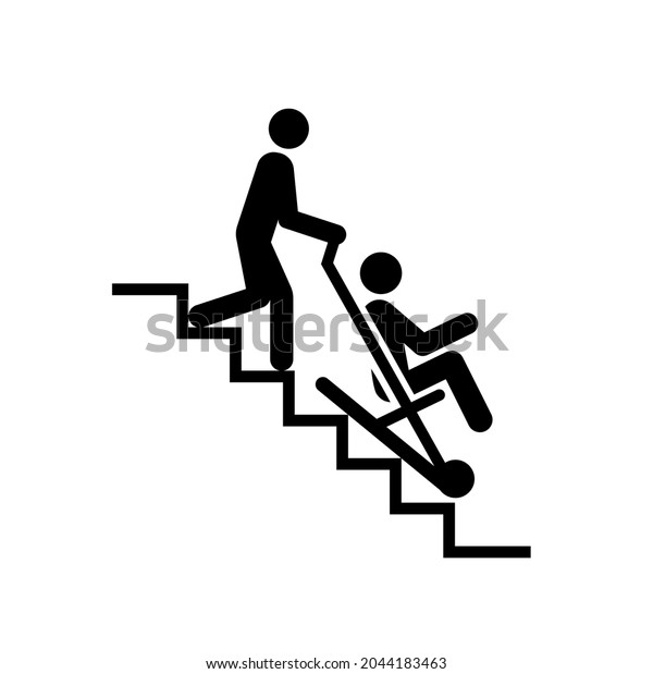 Evacuation Chair Symbol Sign Vector Illustration Stock Vector (Royalty ...