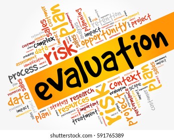 Evaluation Word Cloud Business Concept Stock Vector (Royalty Free ...
