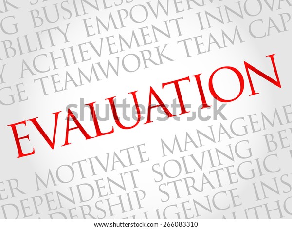 Evaluation Word Cloud Business Concept Stock Vector (Royalty Free ...