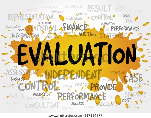 Evaluation Word Cloud Business Concept Stock Vector (Royalty Free ...