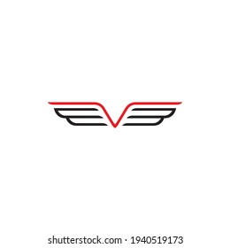Evb Letter Wing Logo Design Vector Stock Vector (Royalty Free ...