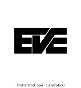 Eve Letter Monogram Logo Design Vector Stock Vector (Royalty Free ...