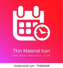 Event Date Time Symbol Red Pink Stock Vector (Royalty Free) 794834638 ...