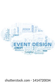 Event Design Word Cloud Wordcloud Made Stock Vector (Royalty Free ...