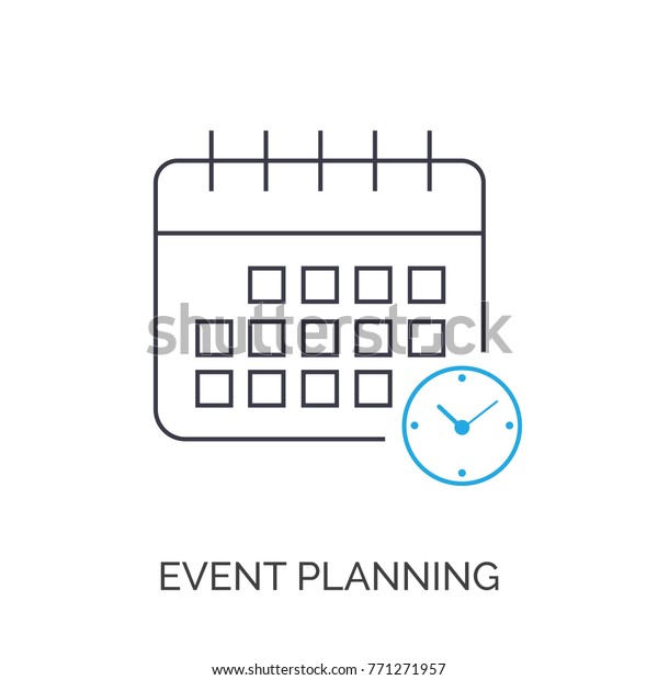 Event Planning Calendar Icon Stock Vector (Royalty Free) 771271957 ...