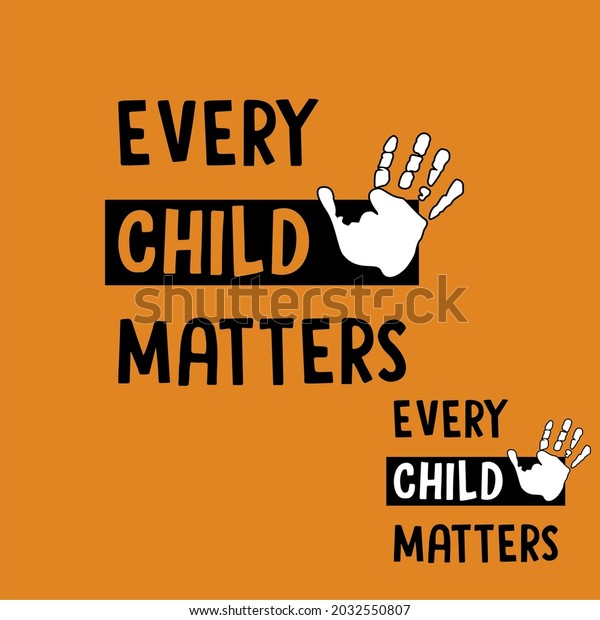 Every Child Matters Design Poster Lettering 库存矢量图（免版税）2032550807 ...