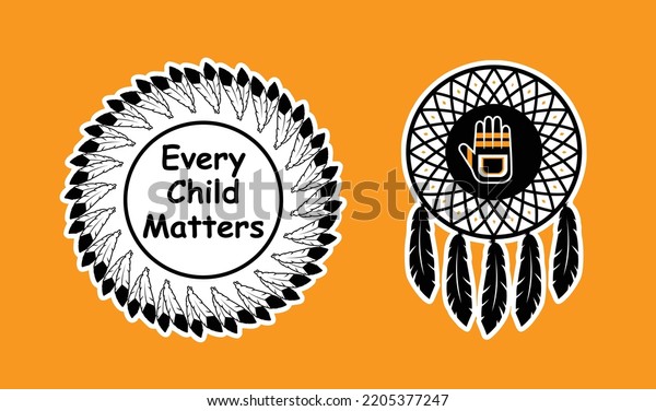 Every Child Matters Logo National Day Stock-vektor (royaltyfri ...