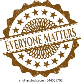 Everyone Matters Rubber Seal Stock Vector (Royalty Free) 344585702 ...