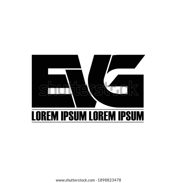 Evg Letter Monogram Logo Design Vector Stock Vector (Royalty Free ...