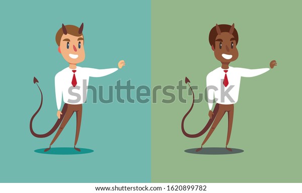 Evil Business Man Stock Flat Vector Stock Vector (Royalty Free ...