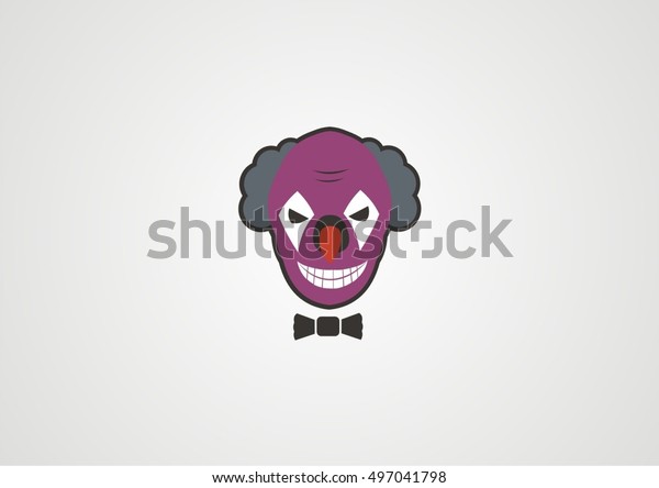 Evil Clown Logo Vector : image vectorielle de stock (libre de droits ...