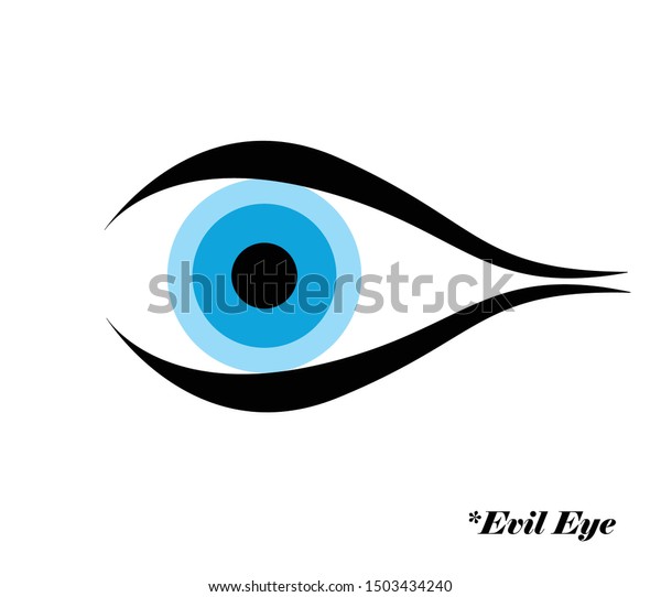 Evil Eye Vector Illustration Evil Eye Stock Vector (Royalty Free ...