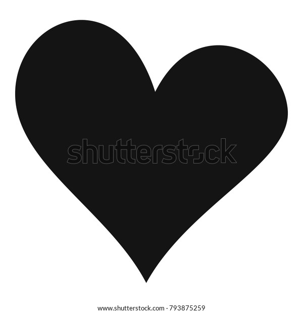 Evil Heart Icon Simple Illustration Evil: เวกเตอร์สต็อก (ปลอดค่า ...