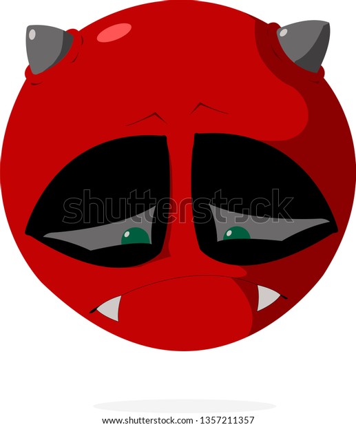 Evil Imp Colored Emoji Sticker Icon Stock Vector (Royalty Free ...