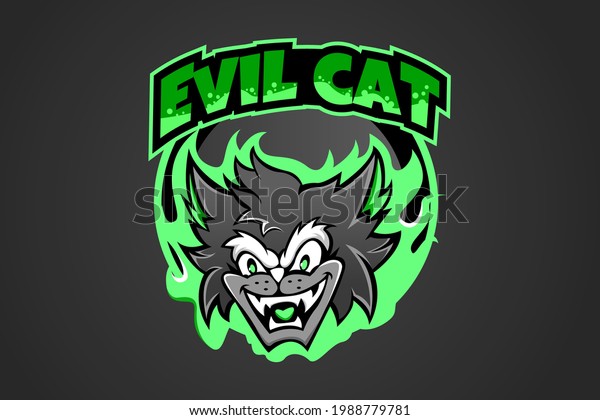 Evil Mascot Logo Vector Illustration Stock Vector (Royalty Free ...