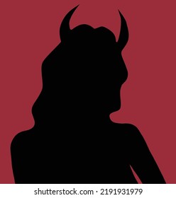Evil Vector Illustration Icon Black Red Stock Vector (Royalty Free ...