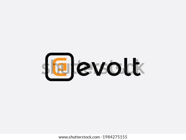Evolt Abstract E Letter Modern Minimalist Stock Vector (Royalty Free ...