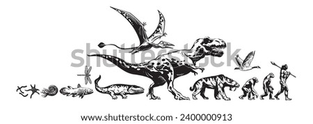 Evolution Drawing | Free download on ClipArtMag