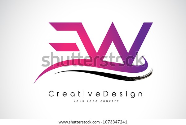 Ew E W Letter Logo Design Stock Vector (Royalty Free) 1073347241 Ew E W Letter Logo Design Stock Vector (Royalty Free) 1073347241