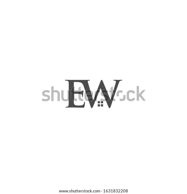 Ew Letter Logo Window Symbol Stock Vector (Royalty Free) 1631832208 ...