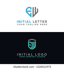 Ew Logo Set Modern Graphic Design Stock Vector (Royalty Free ...