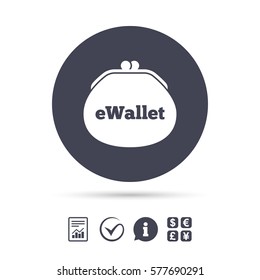 Ewallet Sign Icon Electronic Wallet Symbol Stock Vector (Royalty Free ...