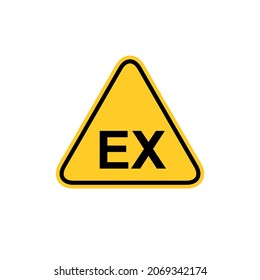Ex Explosion Protection Equipment Certification Mark Stock Vector ...