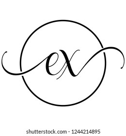 Ex Icon Logo Stock Vector (Royalty Free) 1244214895