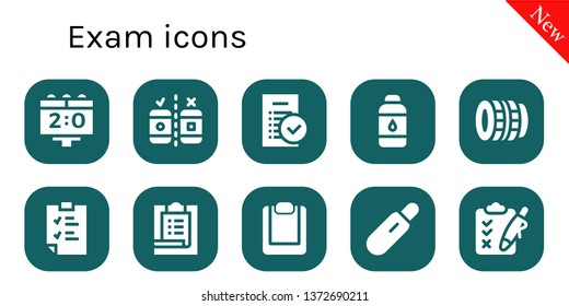 Exam Icon Set 10 Filled Exam Stock Vector (Royalty Free) 1372690211 ...