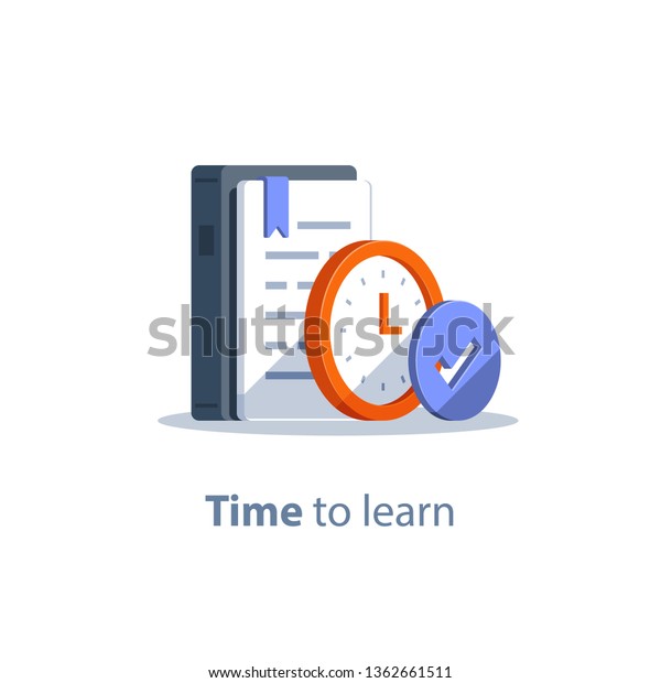 Exam Preparation Subject Learning Course Education Stock Vector ...