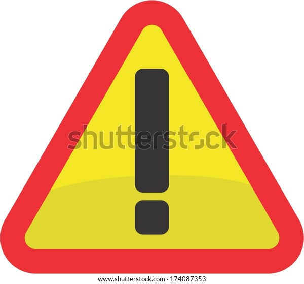 Examination Mark Symbol Icon Road Sign Stock Vector (Royalty Free ...