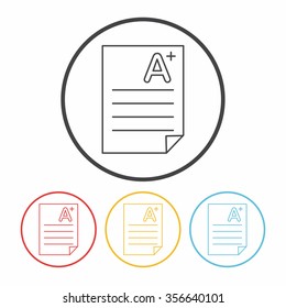 Good Grades Icon Plus Sign On Stock Vector (Royalty Free) 311419244