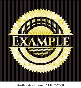 Example Gold Shiny Badge Stock Vector (Royalty Free) 1110752531 ...