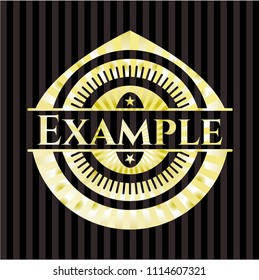 Example Gold Shiny Badge Stock Vector (Royalty Free) 1114607321 ...