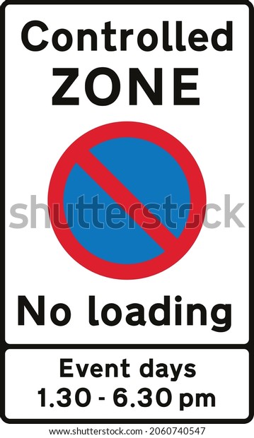 Examples Signs Indicating Entrance Type Controlled Stock Vector ...