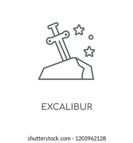 Excalibur Icon Black Filled Vector Illustration: เวกเตอร์สต็อก (ปลอดค่า ...