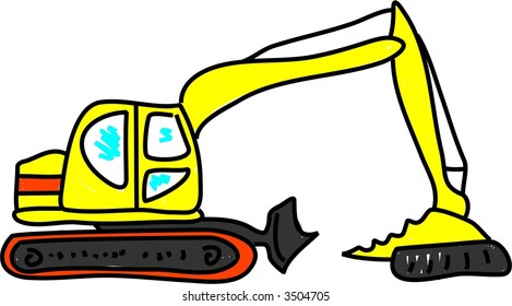 Jcb Construction Vehicle Any Construction Company Stock Vector (Royalty ...