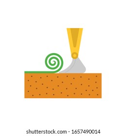 Excavator Machine Soil Excavation Work Vector Stock Vector (Royalty ...