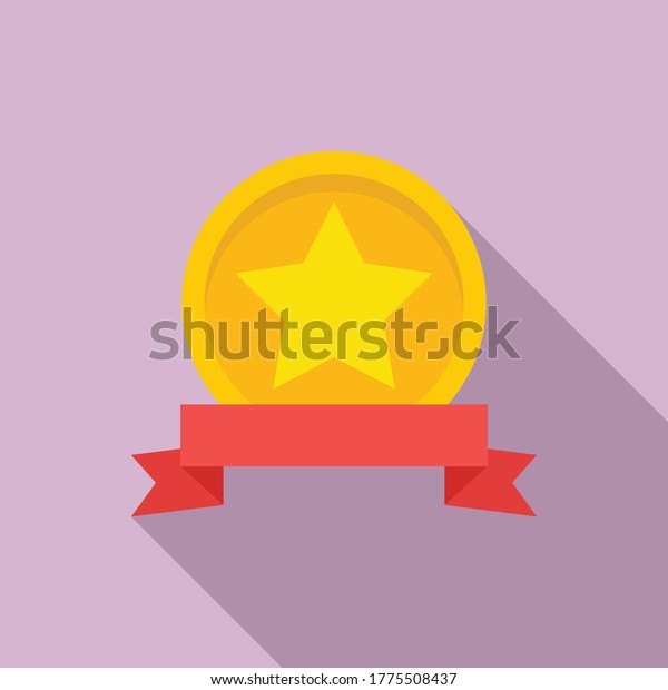 Excellence Emblem Icon Flat Illustration Excellence Stock Vector ...