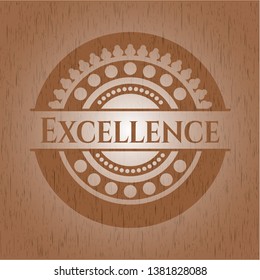 Excellence Wood Icon Emblem Vector Illustration Stock Vector (Royalty ...