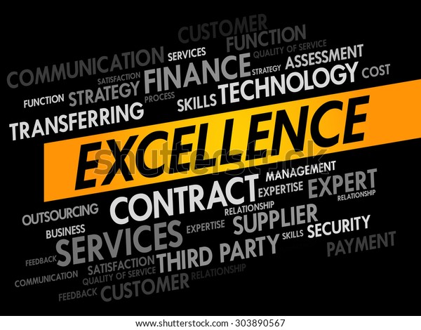 Excellence Word Cloud Business Concept Stock Vector (Royalty Free ...